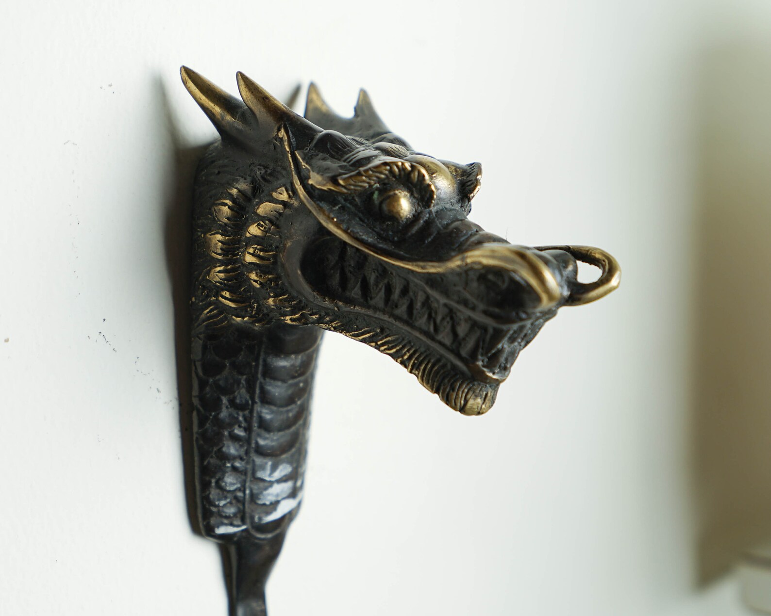 Dragon Bronze 6.5 Inch / 16 Cm Dragon Brass Dragon Hook | Etsy