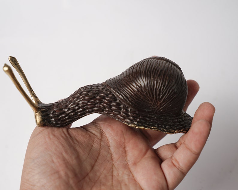 2 SIZES Snail Statue Snail Figurine Home Decor House - Etsy