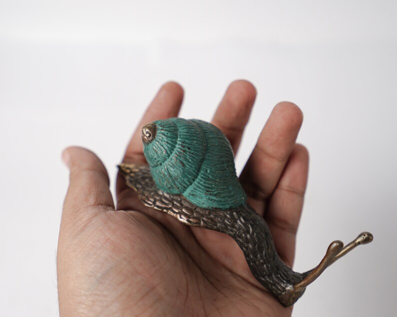 2 SIZES Snail Statue Snail Figurine Home Decor House - Etsy