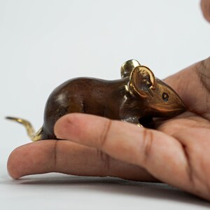 Mini Bronze Mouse Figurine, Room Decor - Etsy