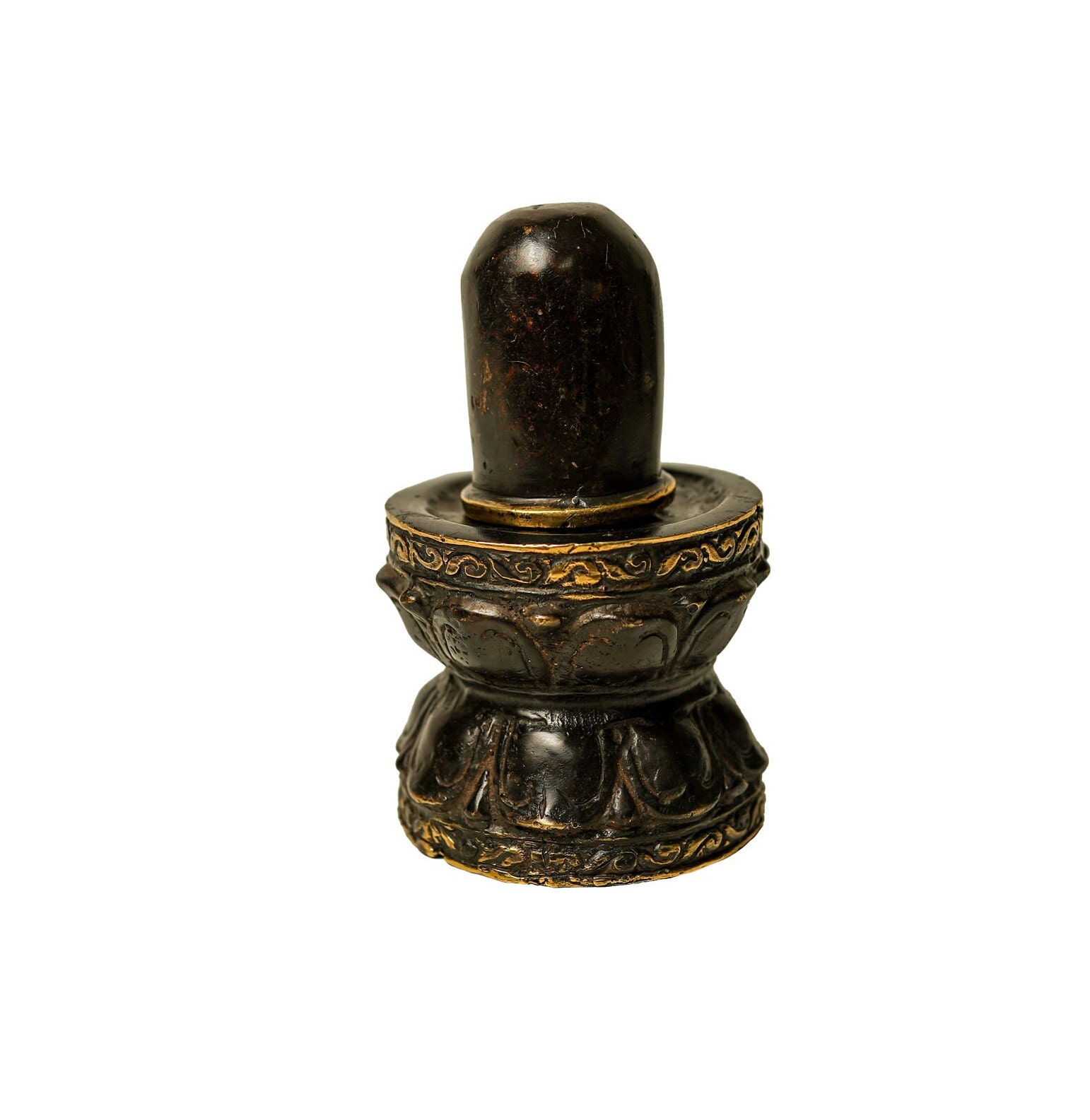 Lingam Yoni Shiva Bronze 4 Inch / 10 Cm, Linga and Shivling, Hindu ...