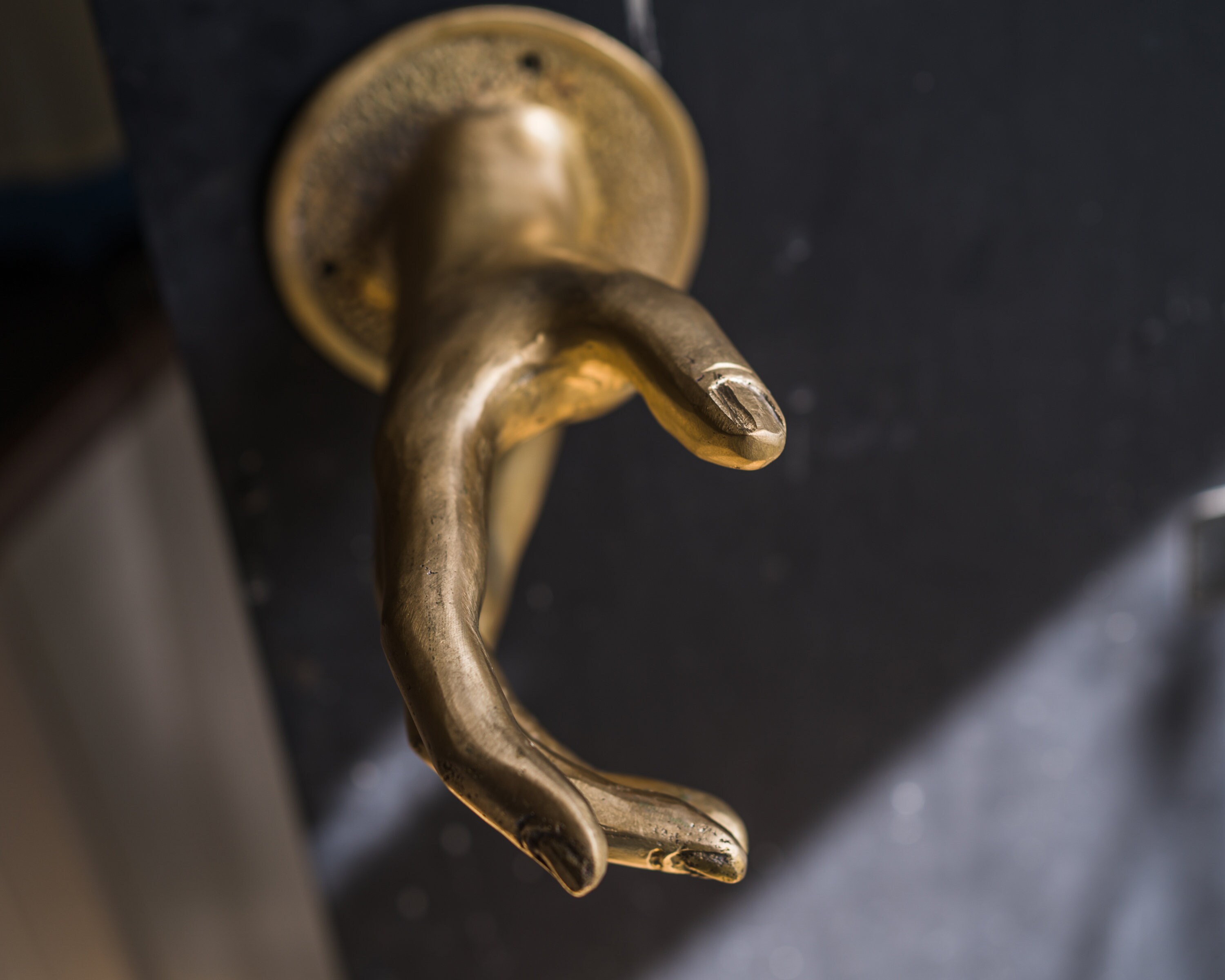 Pull Brass Door Handle Hand 1:1 Hand Size Hand Shake Door - Etsy UK