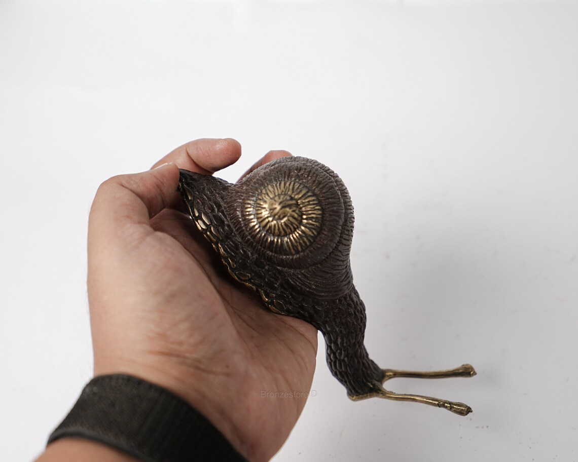 2 SIZES Snail Statue Snail Figurine Home Decor House - Etsy