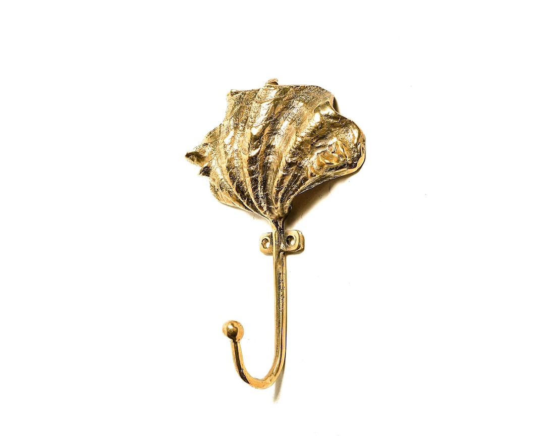 Shell Hook Bronze 5.2 Inch / 13 Cm, Hook Bronze, Cloth Hanger, Room ...