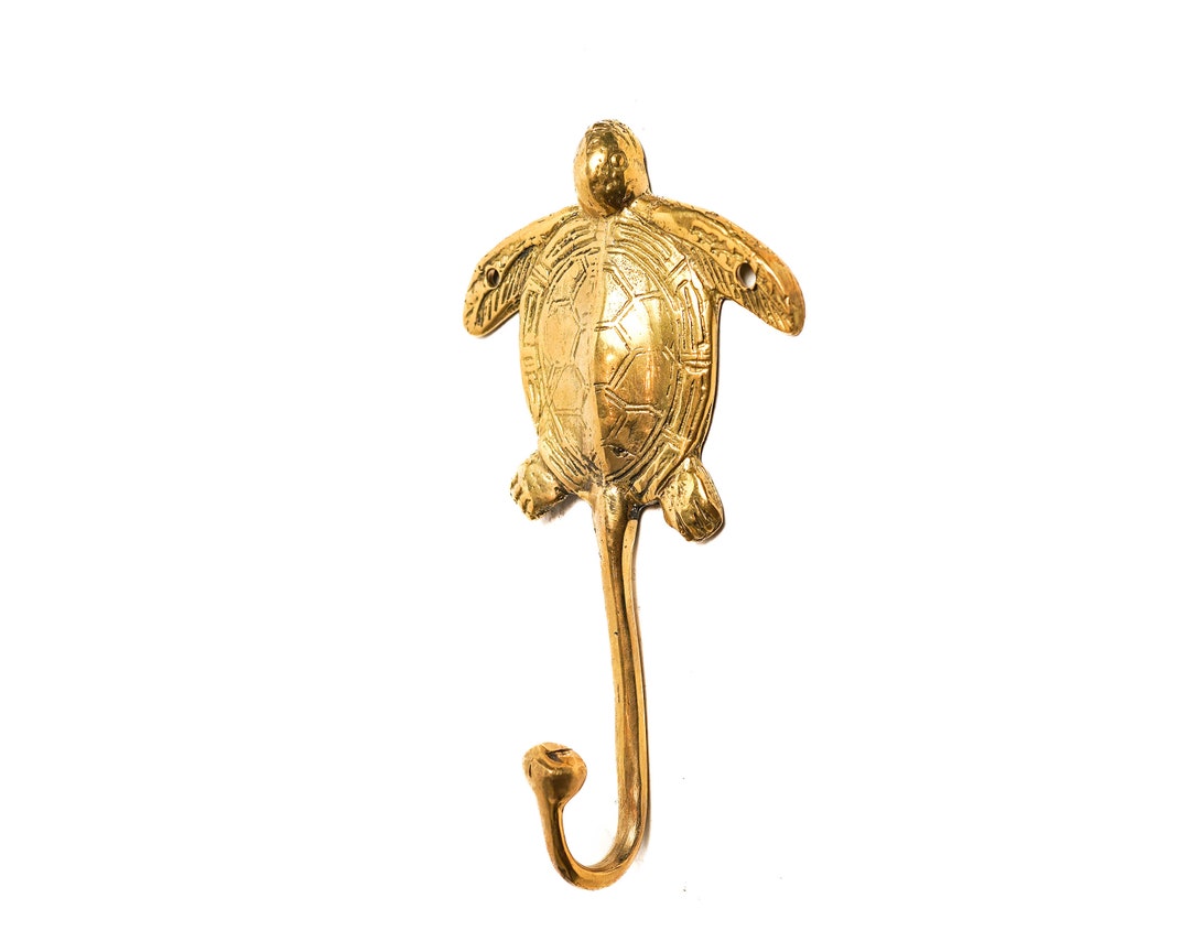 Turtle Hook Bronze 6 Inch / 15 Cm, Animal Hook, Wall Decoration, Turtle ...
