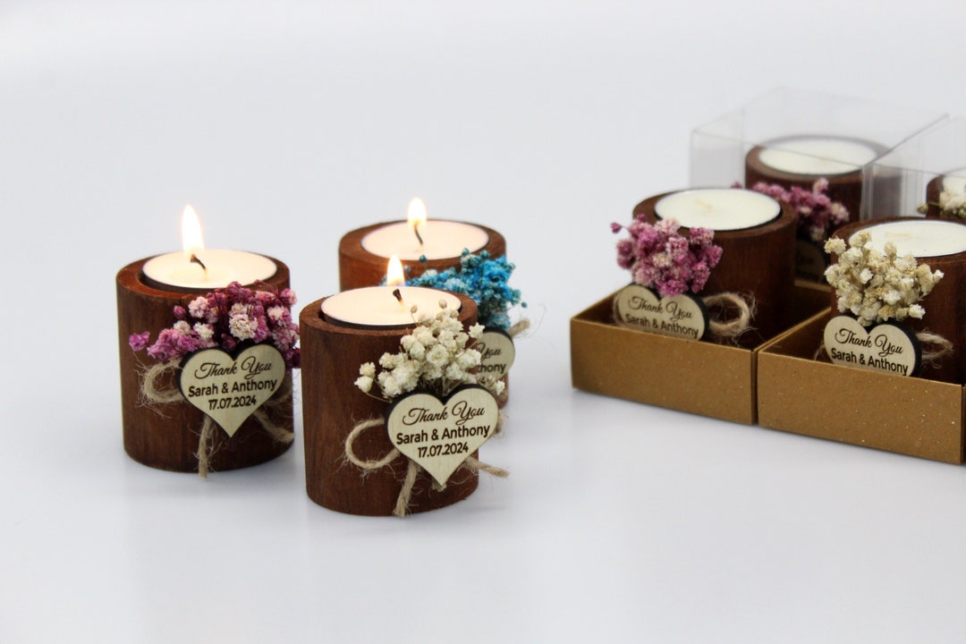 Personalized Bulk Candle Favors, Wedding Favors for Guests, Bridal ...