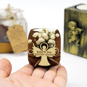 Bulk Funeral Favors | Personalized Funeral Favors Candles With Tag ...