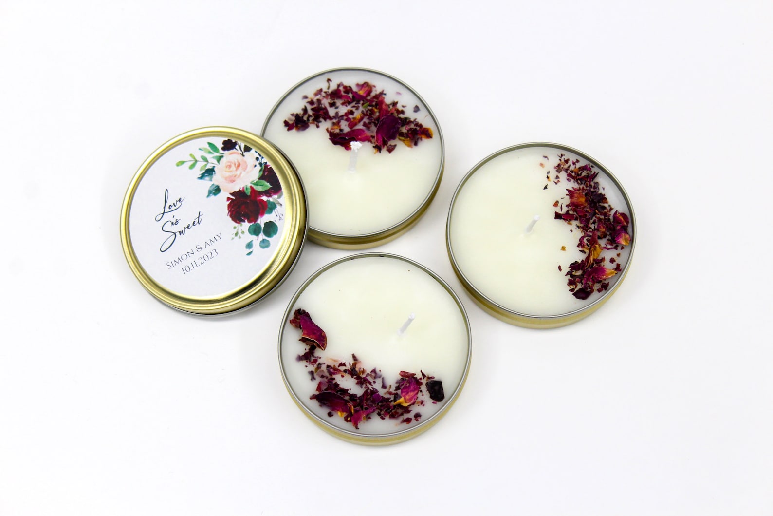 Personalized Mini Candles, Wedding Favors for Guests in Bulk, Candle ...