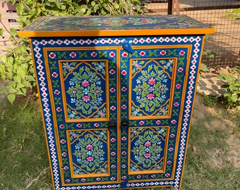 Blue Side Cabinet - Etsy