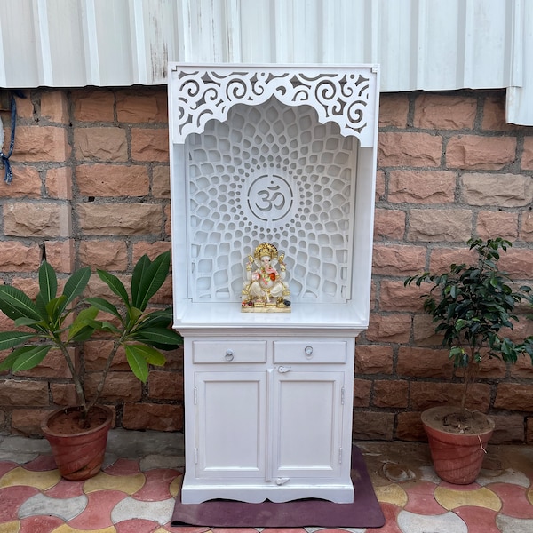 Wood Mandir Cabinet - Etsy