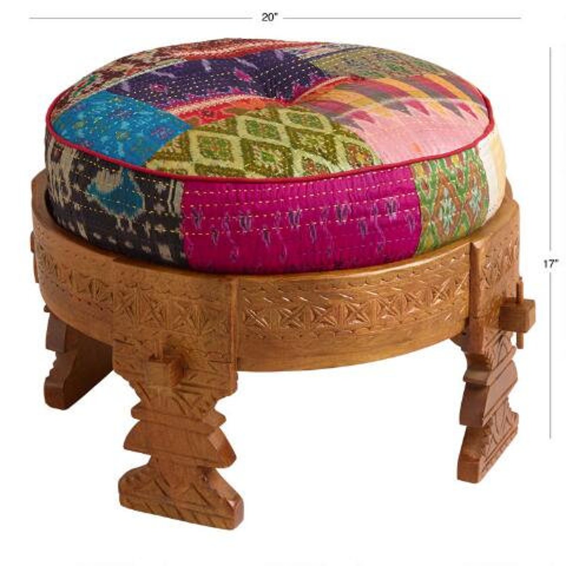 Wood Chakki Table Coffee Table Lookhandmade Table Carving - Etsy