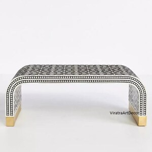 Wooden Indian Beautiful Bone Inlay Coffee Table,bone Inlay Center Table ...