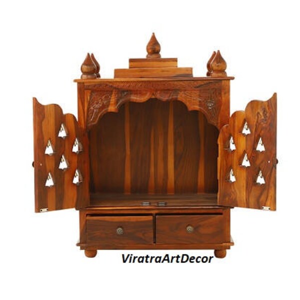 Mandir With Cabinet - Etsy