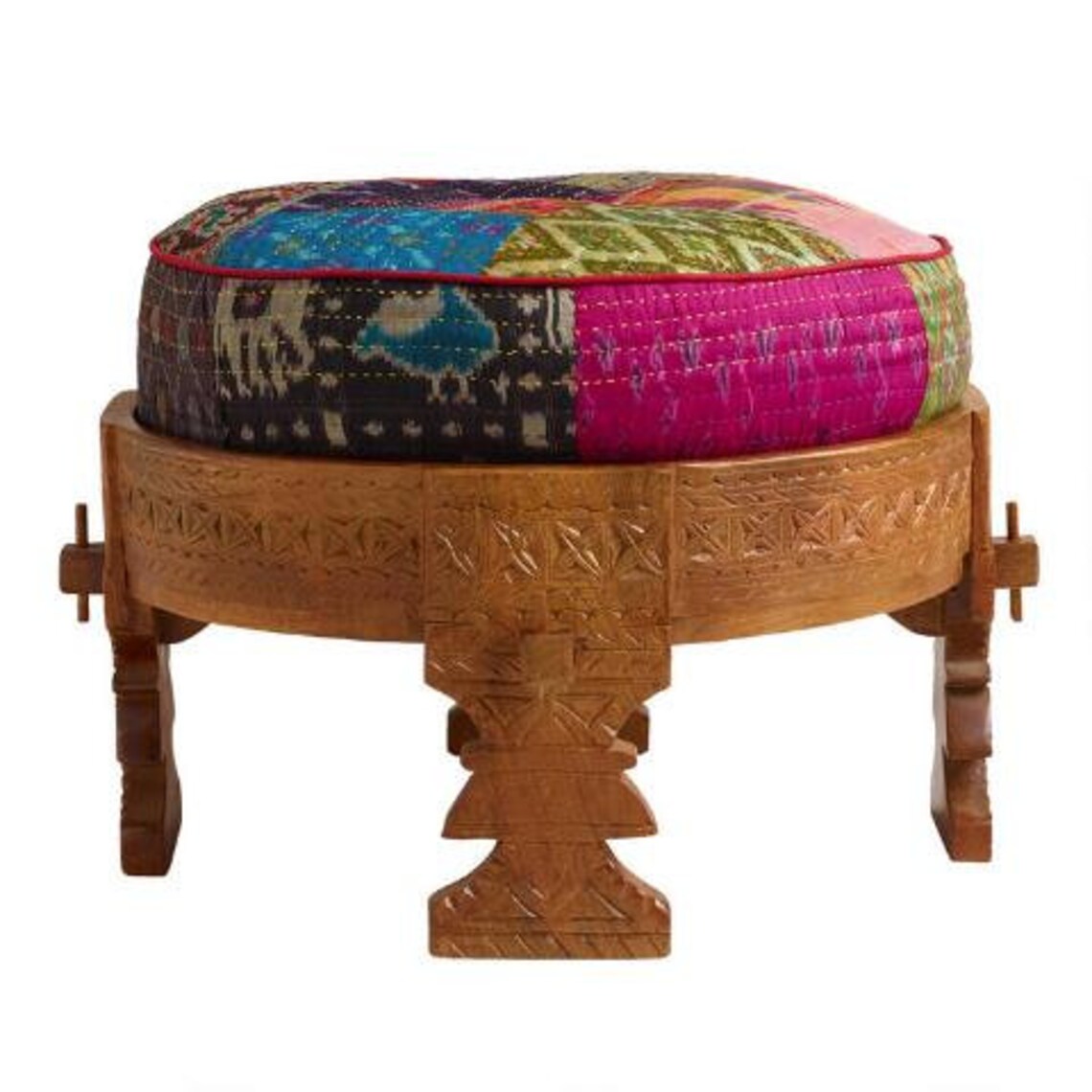 Wood Chakki Table Coffee Table Lookhandmade Table Carving - Etsy