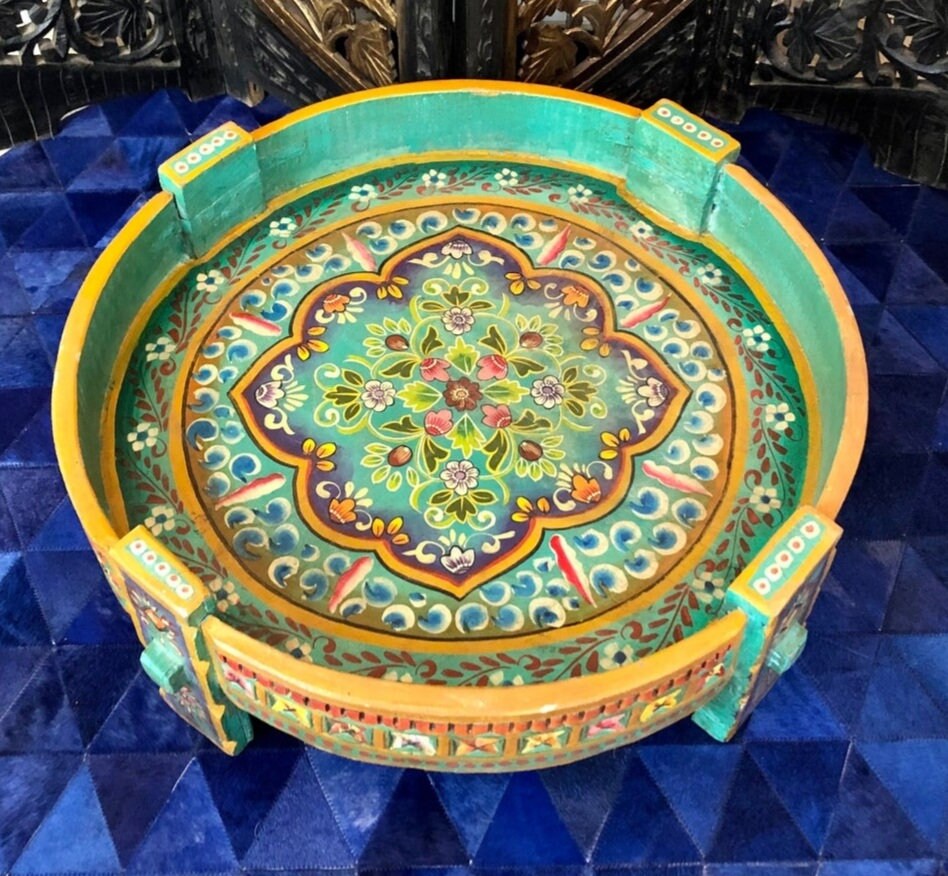 Wooden Panting Chakki Table2 Design Coffee Tableside - Etsy UK