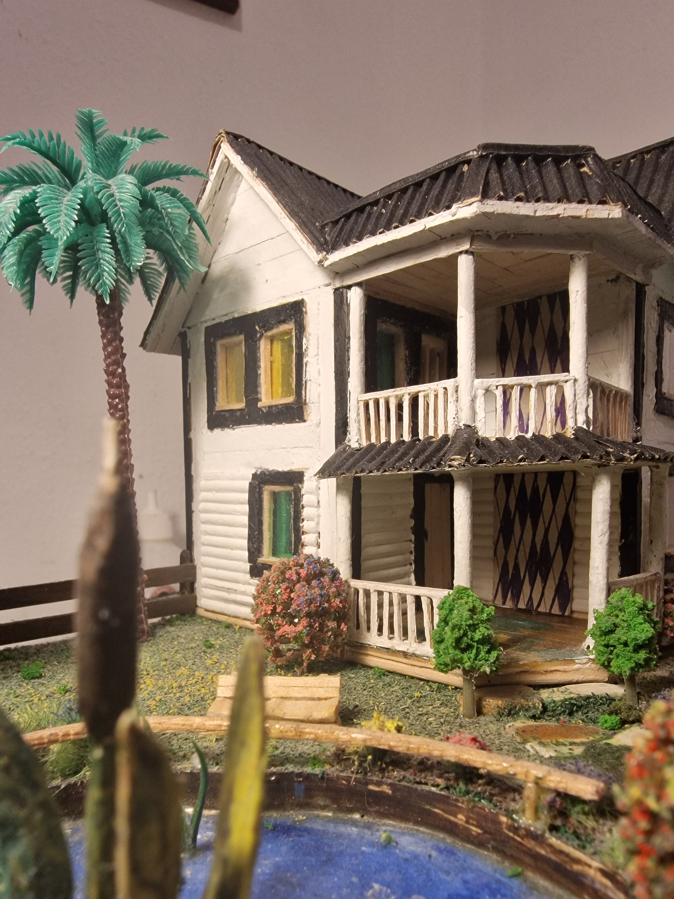 Hand Made Model of a House, Miniature Design, Handmade, Handmade Model ...