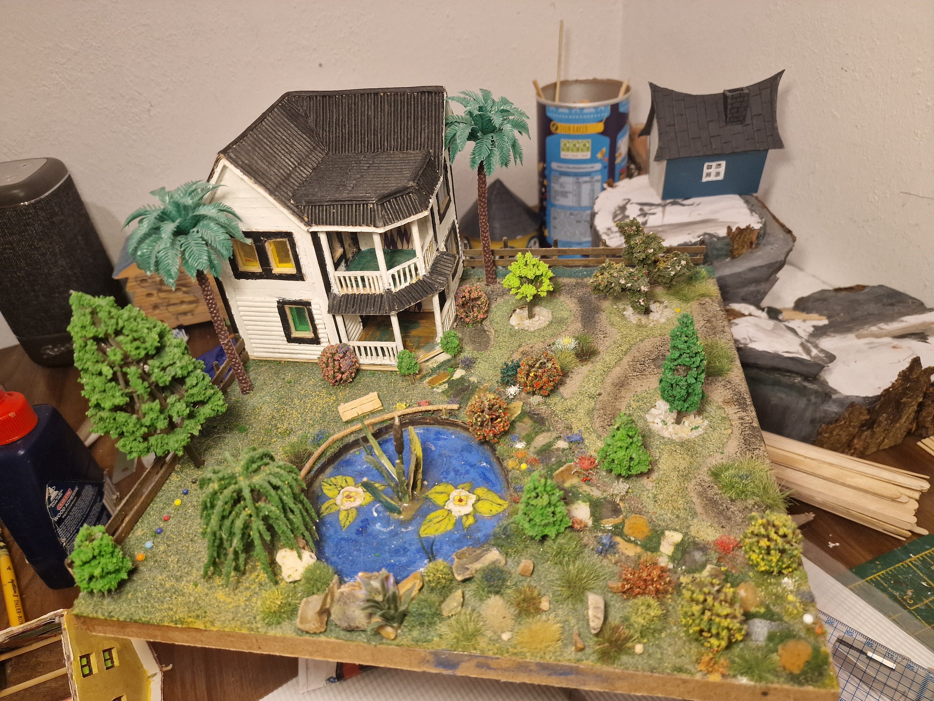 Hand Made Model of a House, Miniature Design, Handmade, Handmade Model ...