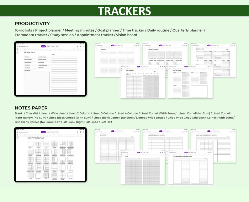 Buy Notion Template / Onenote, 2023 Dated. Daily and Weekly, One Note ...