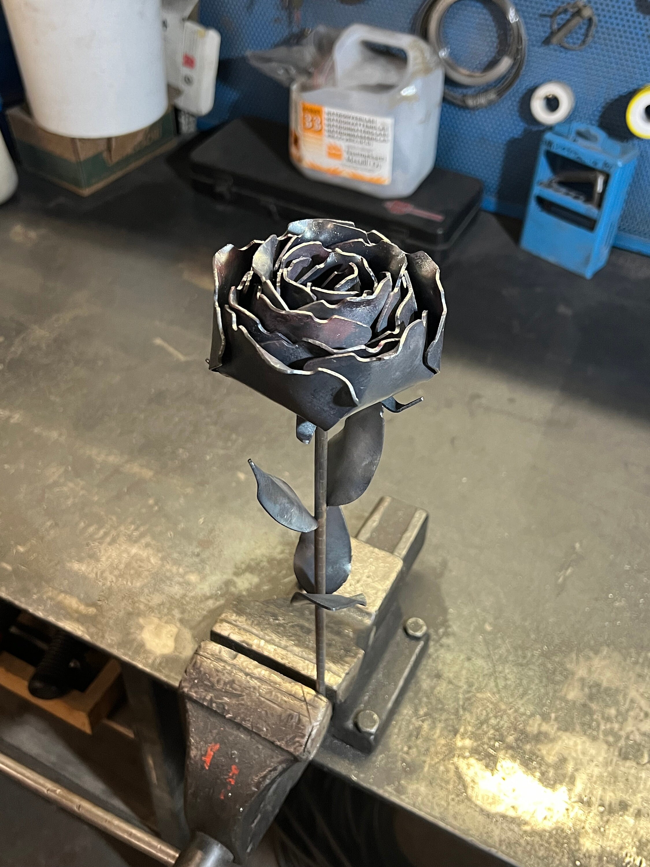 Kit Rosa in Metallo Fai Da Te DIY Kit Metal Rose Plasma Cut Metal Rose ...