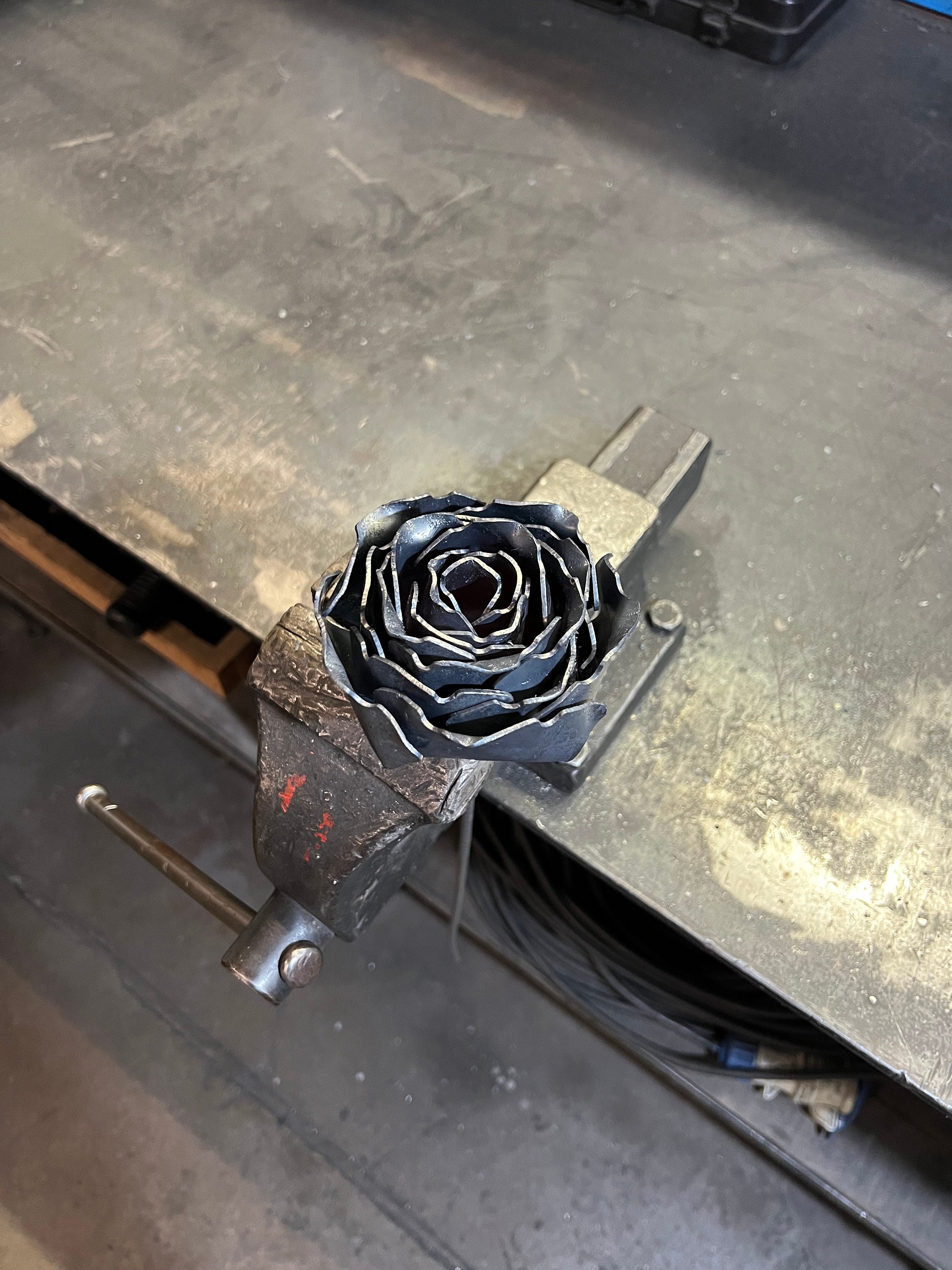 Kit Rosa in Metallo Fai Da Te DIY Kit Metal Rose Plasma Cut Metal Rose ...