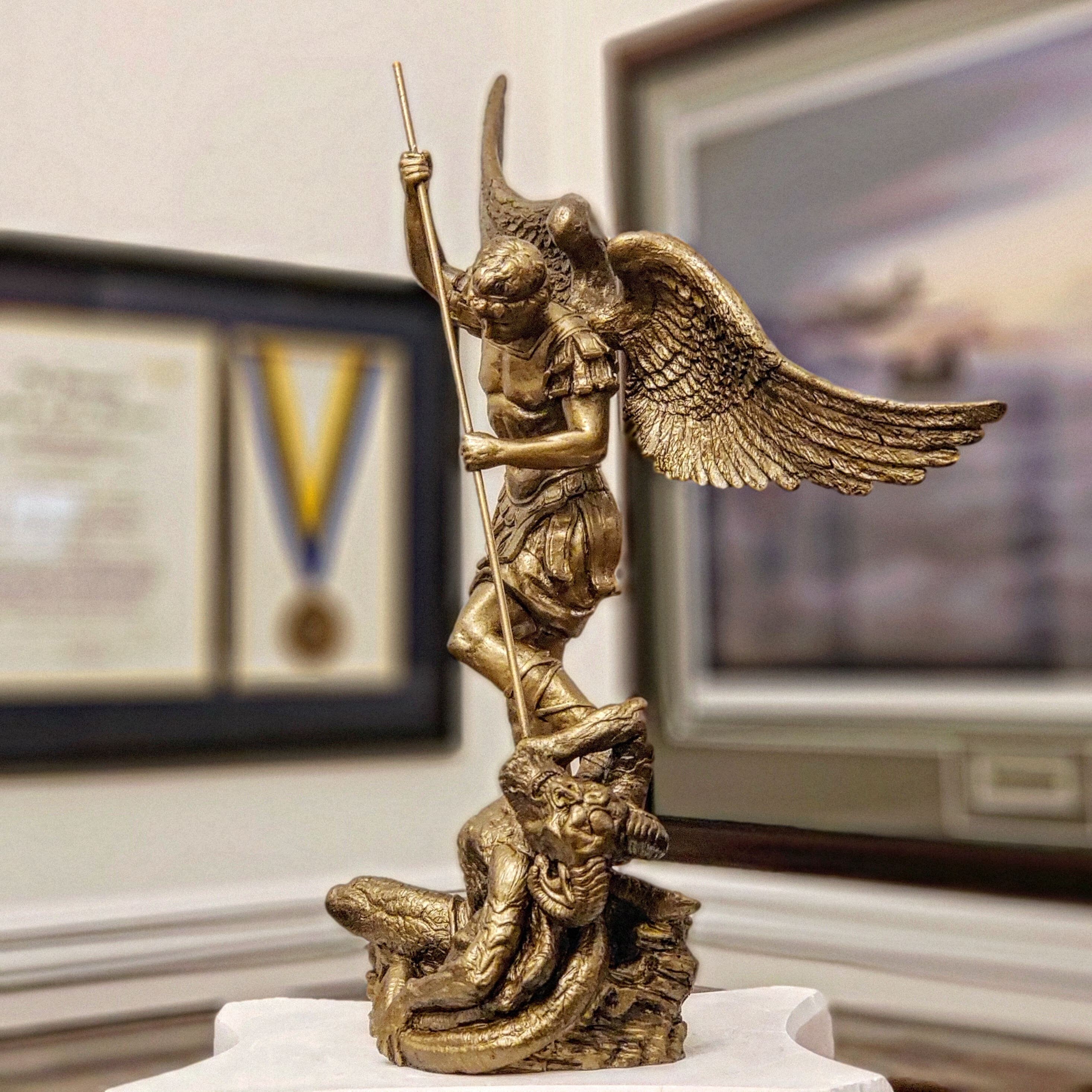 Saint Michael Statue Patron Saint of Army Aviation Airborne ...