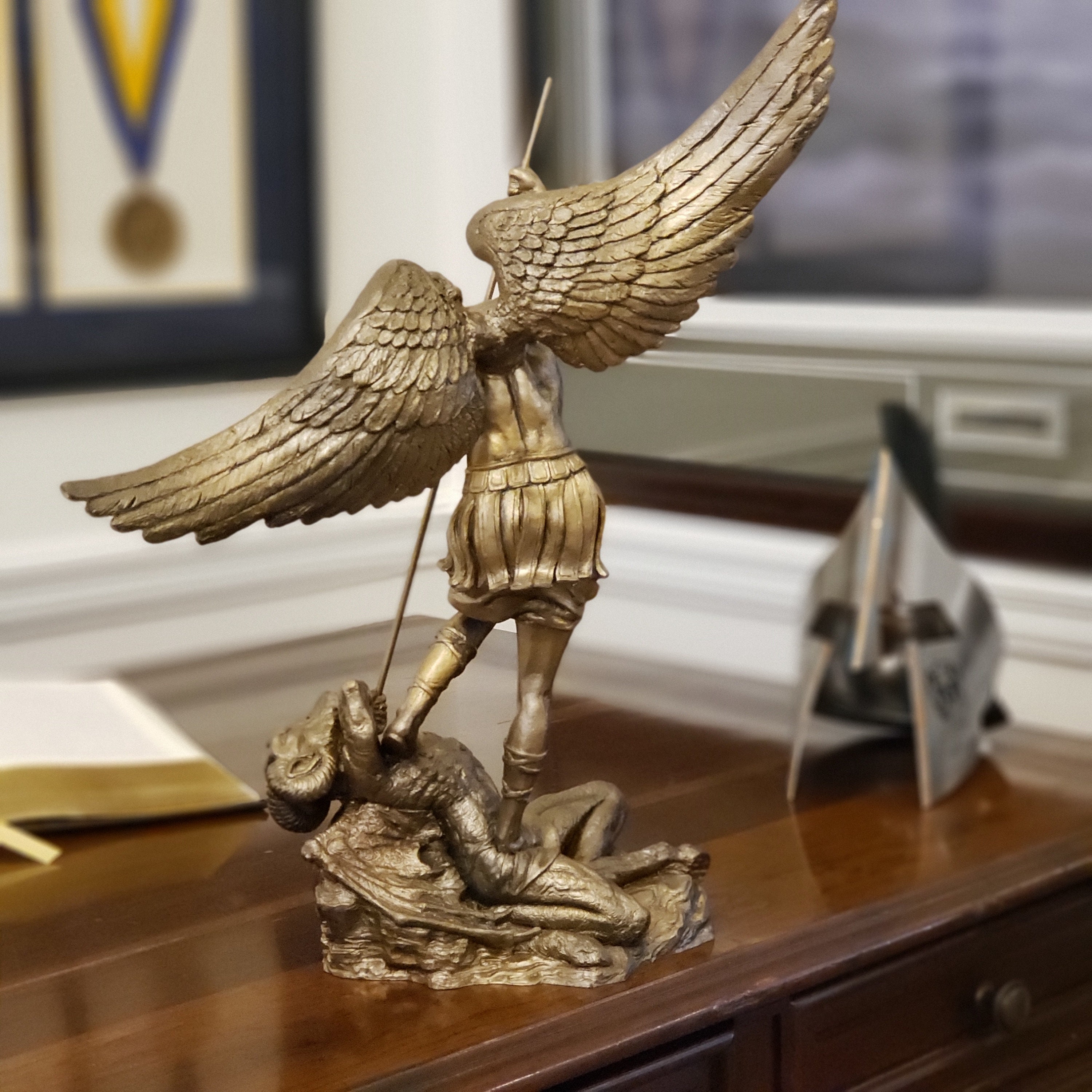 Saint Michael Statue Patron Saint of Army Aviation Airborne ...