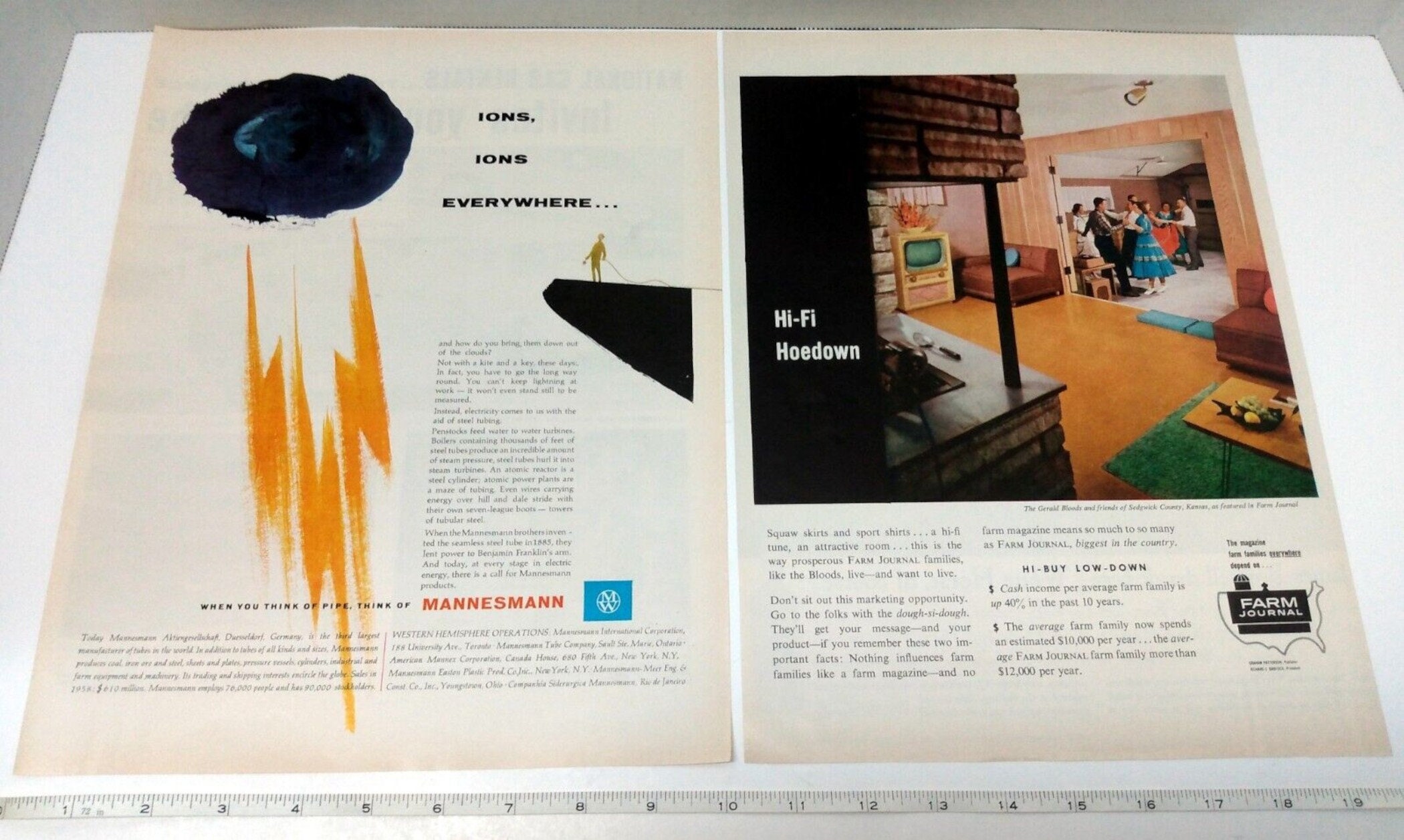 Vintage 1959 Fortune Magazine Full Color Print Ads 16 Pcs - Etsy