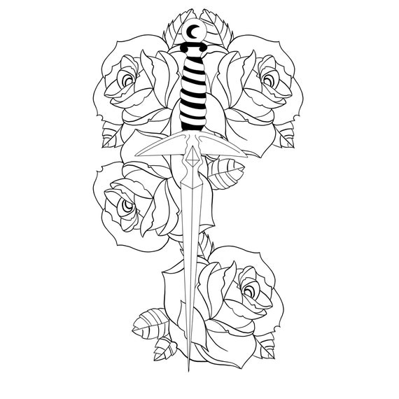 Dager and Roses Print A5 - Etsy