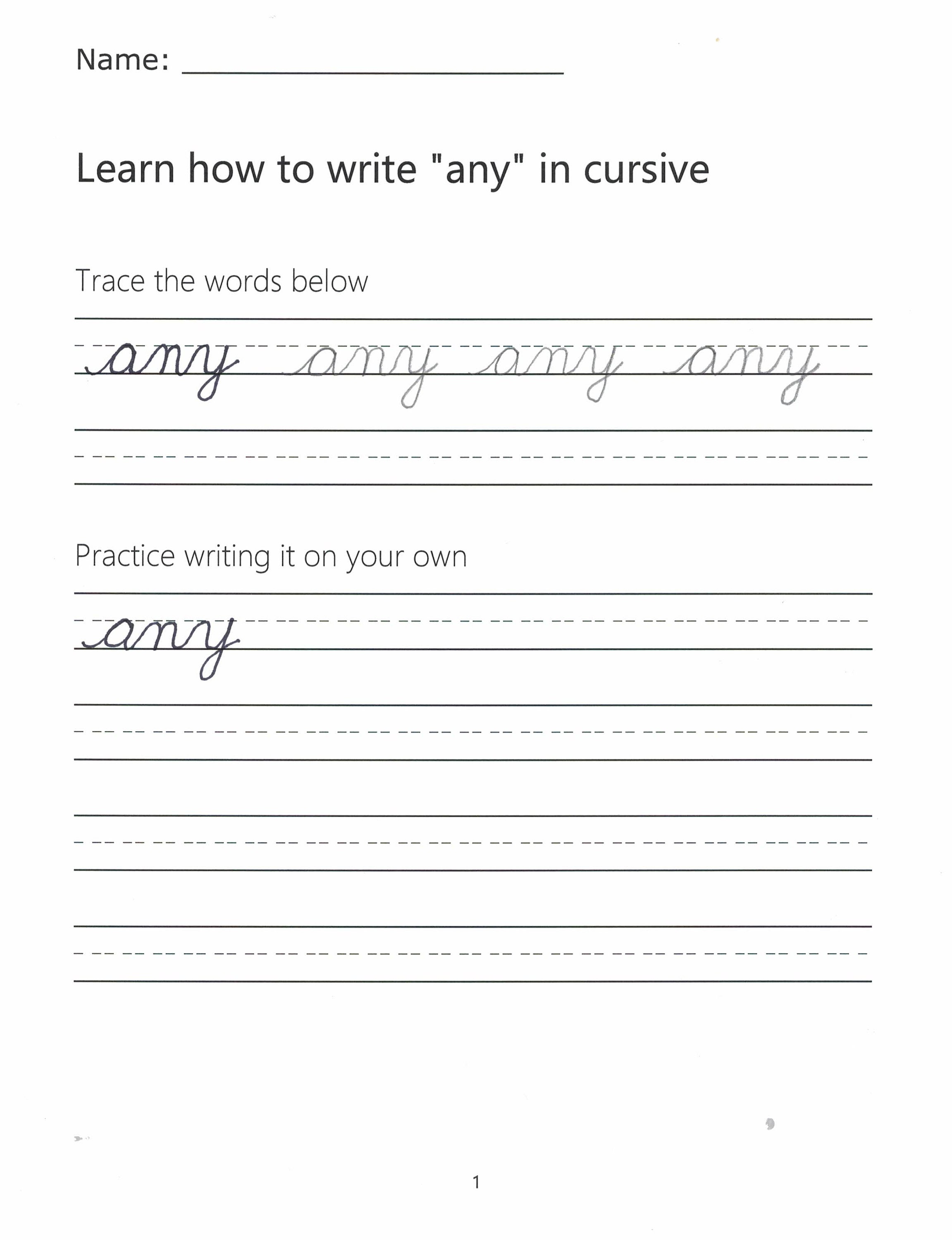 Cursive Letter Worksheets for 3 letter words Instant download - Etsy 日本