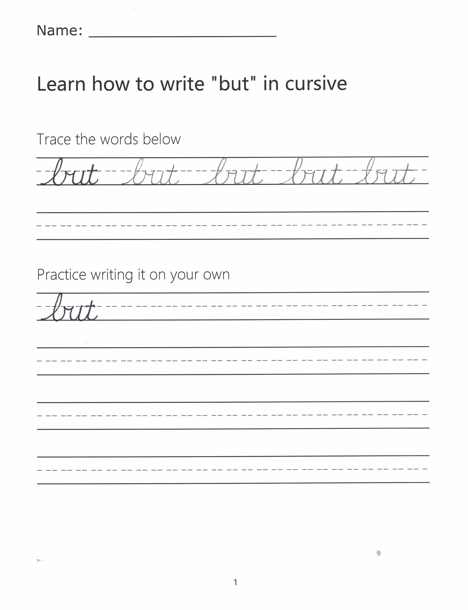 Cursive Letter Worksheets for 3 Letter Words - Instant Download! - Etsy