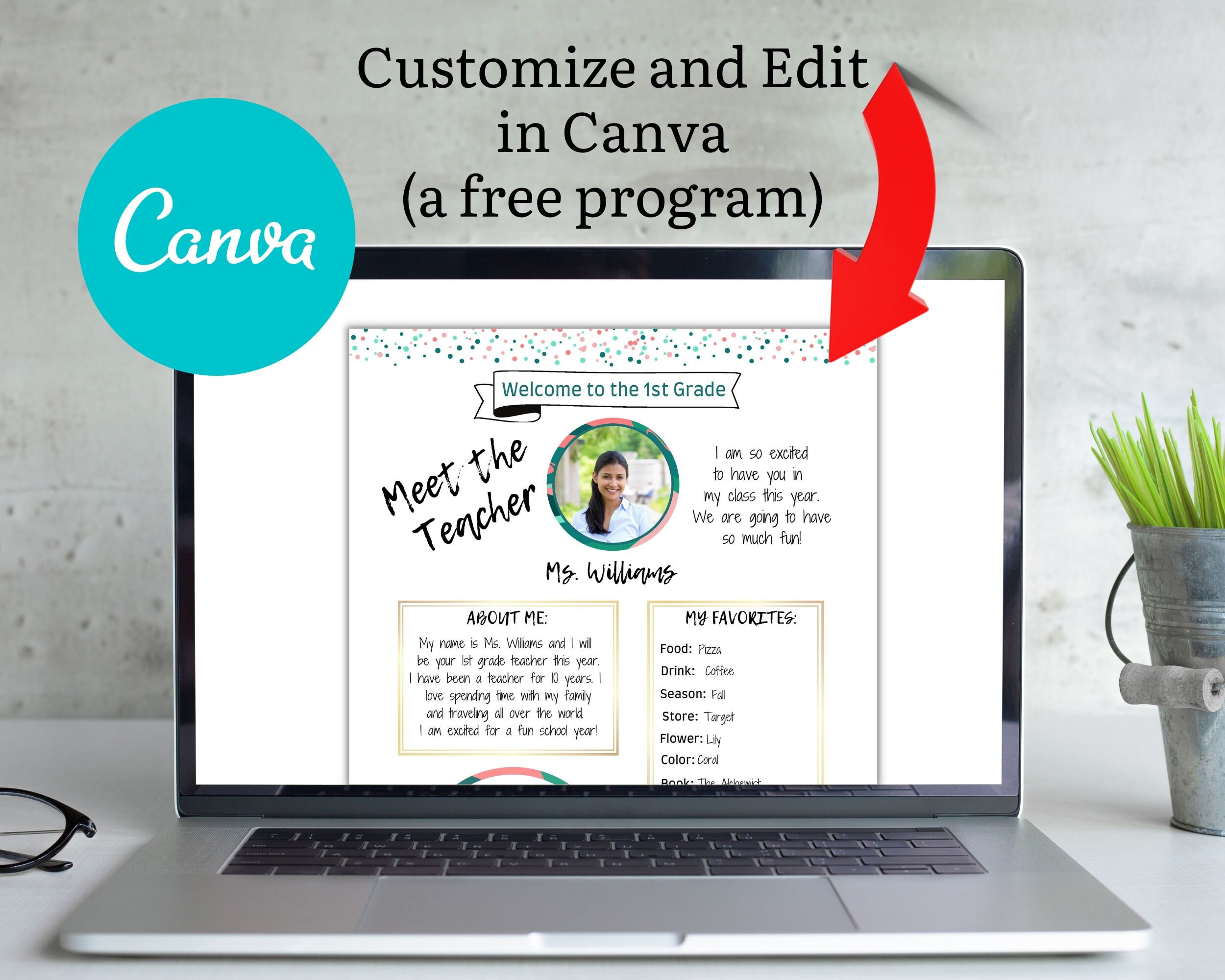 Meet the Teacher Template, Editable Welcome Back to School Flyer, Meet ...