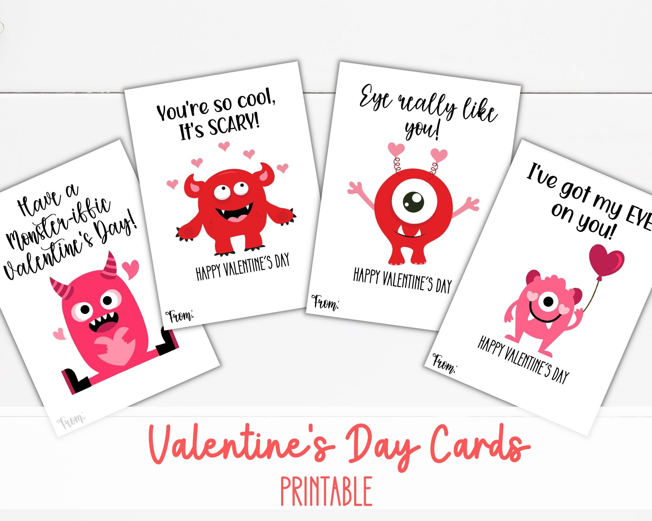 Valentine's Day Cards for Kids, Funny Valentines for Kid's Classroom ...