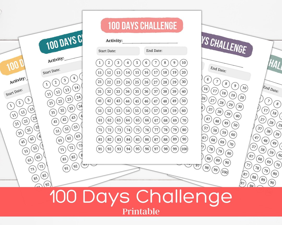 100 Days Challenge, No Spend Challenge, Money Saving Challenge, 10k in ...