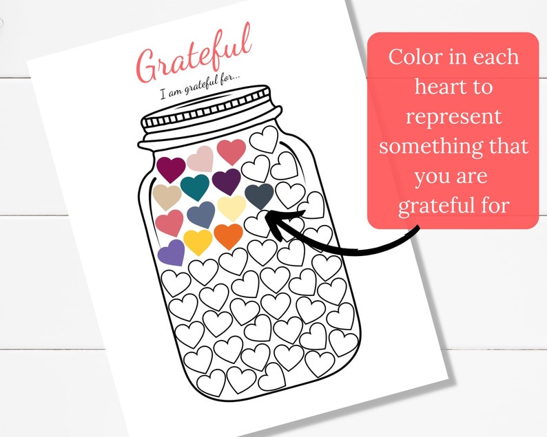 Gratitude Jar Printable, Gratitude Journal, Gratitude Challenge ...