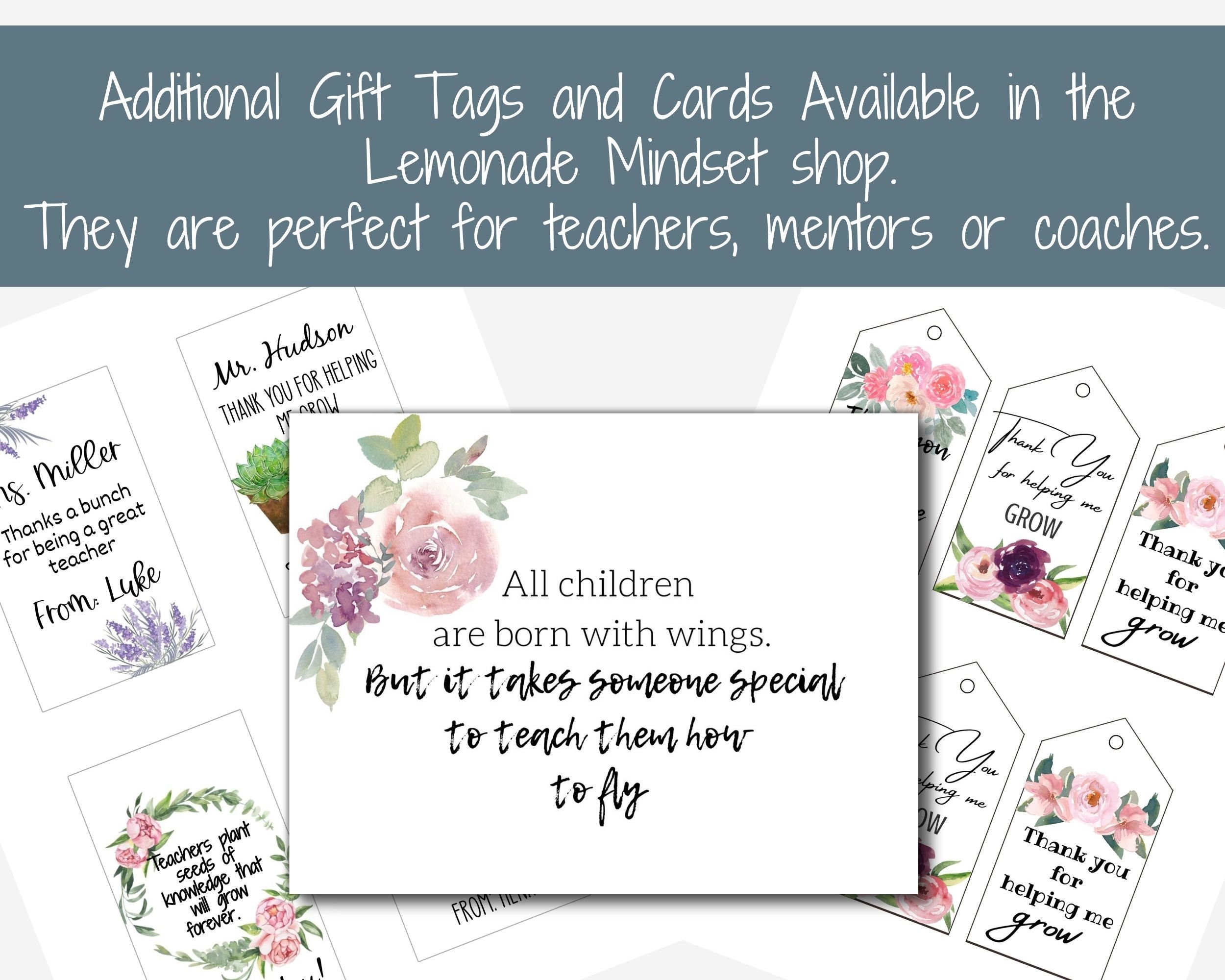 Teacher Appreciation Card Printable Teacher Appreciation Week Gift A ...