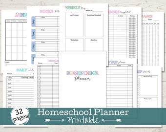 Homeschool Planner Lesson Plan Ultimate Undated Printable - Etsy