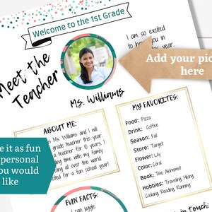 Meet the Teacher Template, Editable Welcome Back to School Flyer, Meet ...