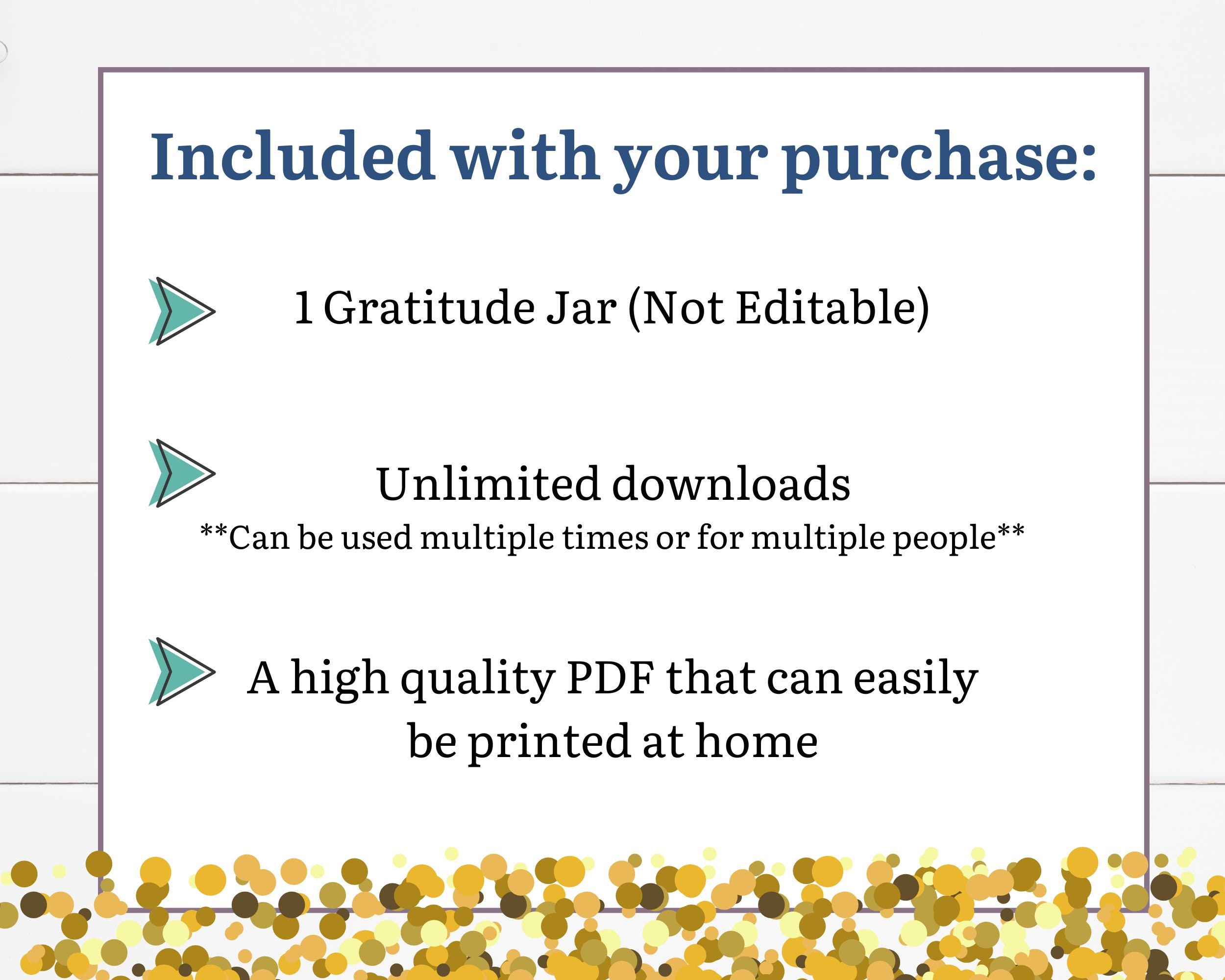 Gratitude Jar Printable, Gratitude Journal Insert, Gratitude Challenge ...