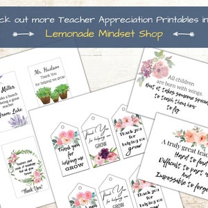 End of School Year Printable, Teacher Appreciation Personalized Gift ...
