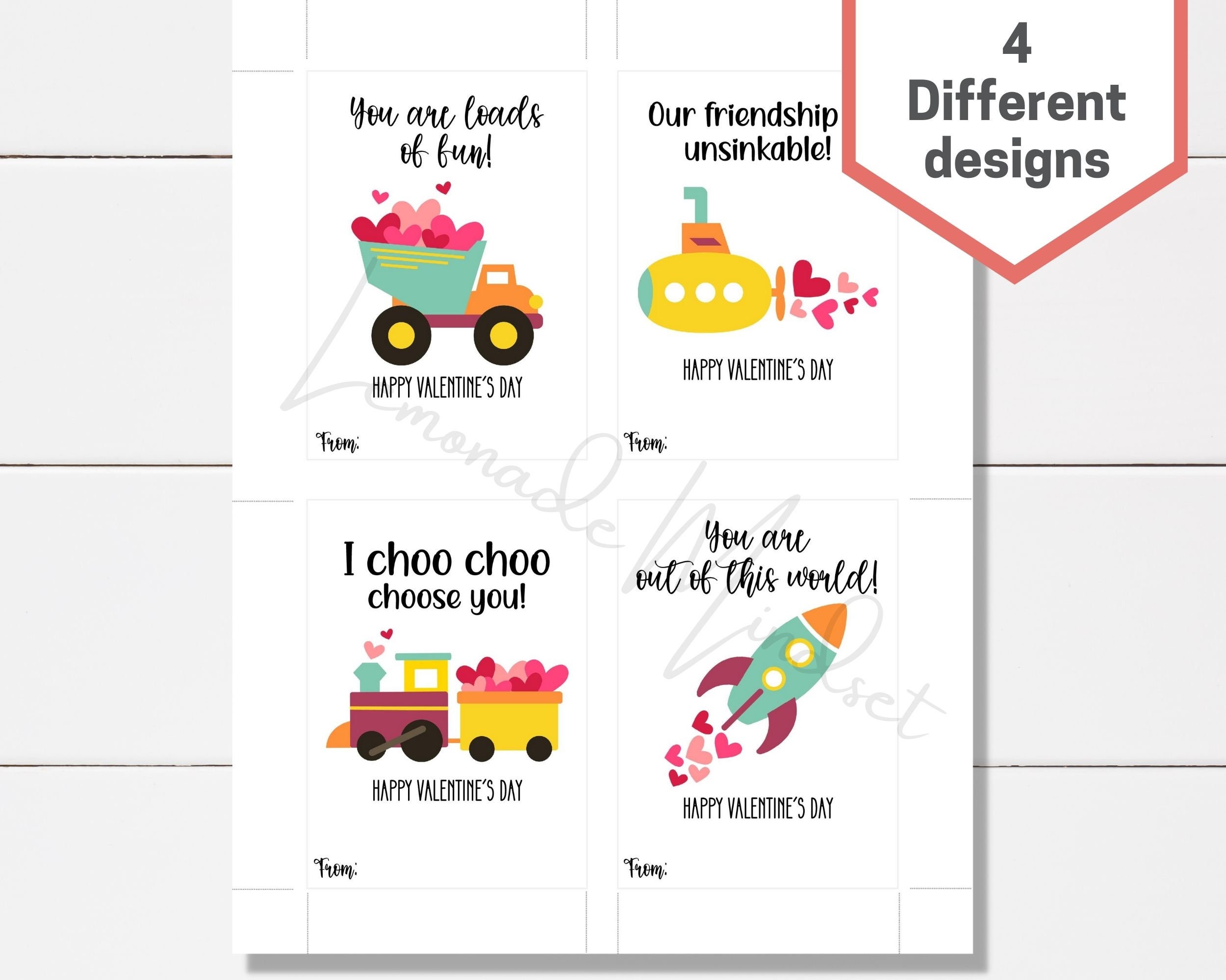 Valentine's Day Card for Kid's Class, Kid's Valentine's Day Card for ...