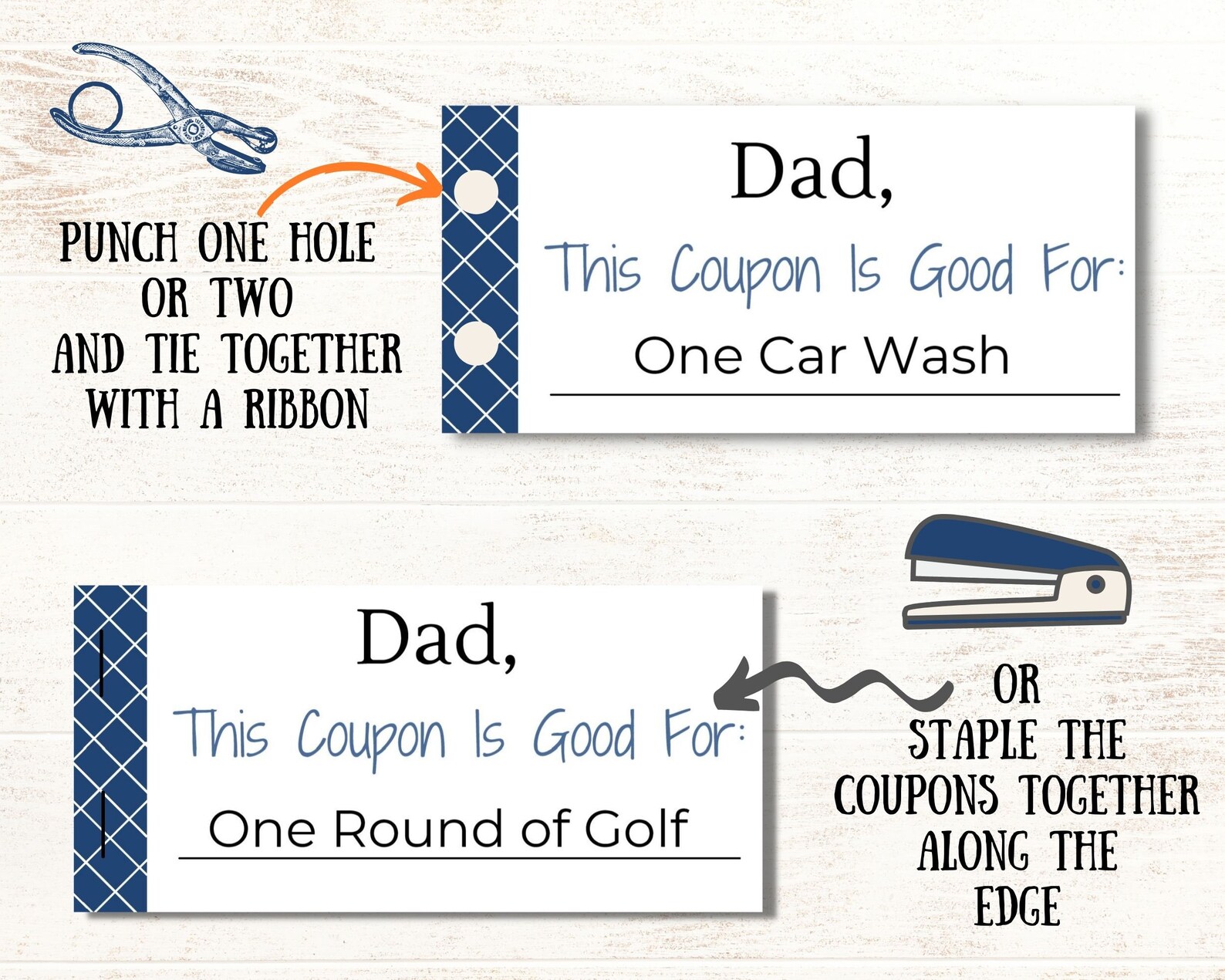 Printable Coupon Book Template for Dad | DIY Father's Day Gift ...