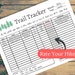 Printable Trail Tracker Hiking Log - Etsy