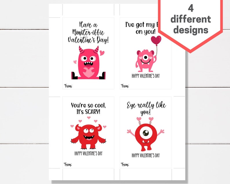 Valentine's Day Cards for Kids, Funny Valentines for Kid's Classroom ...