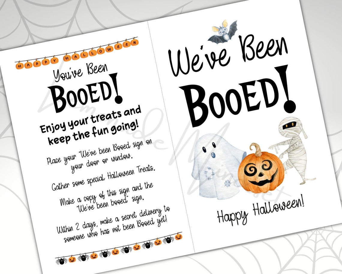 You've Been Booed Printable, You've Been Booed Tag, We've Been Booed ...