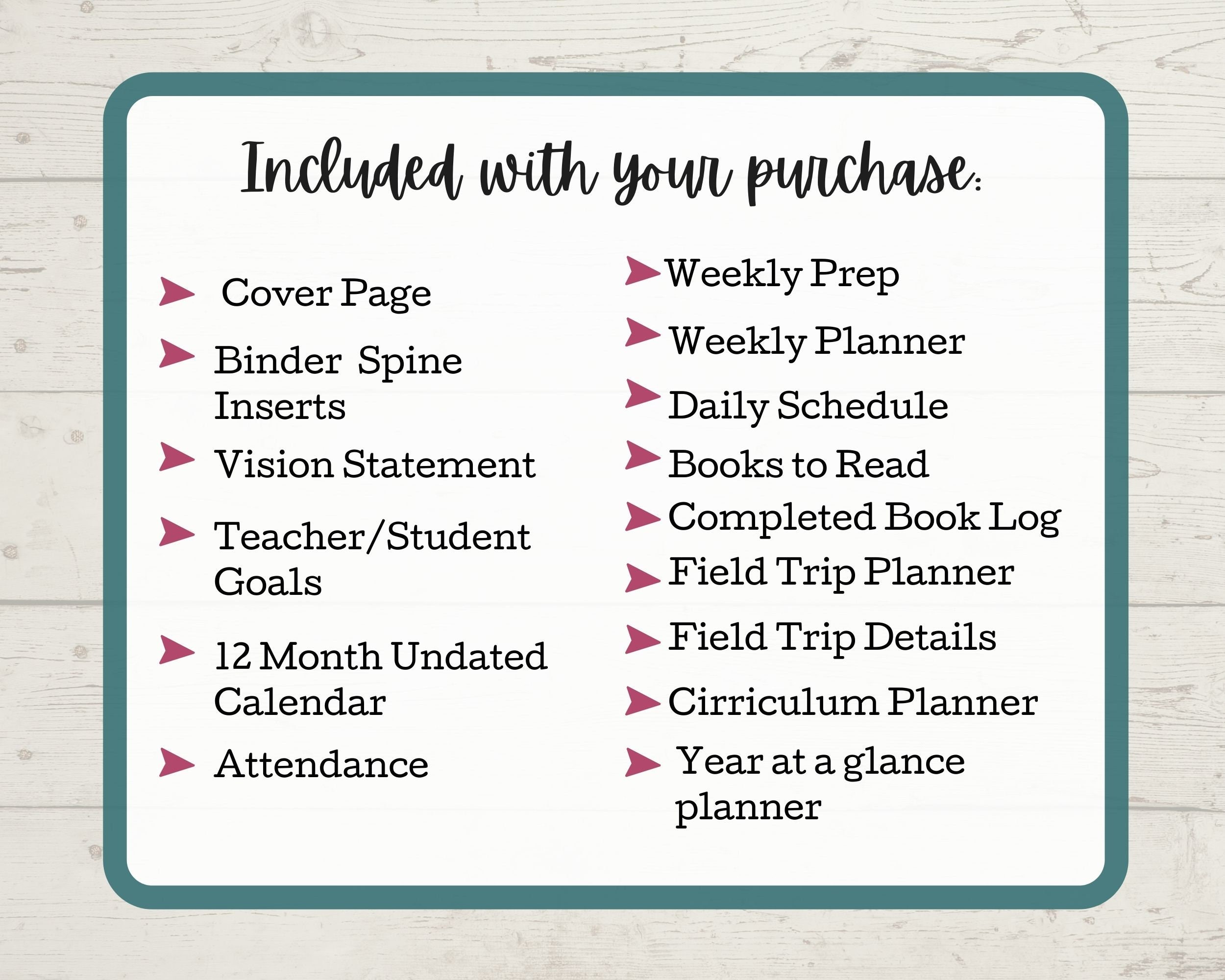 Homeschool Planner Printable, Teacher Planner, Academic Planner, Lesson ...