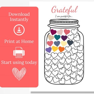 Gratitude Jar Printable, Gratitude Journal, Gratitude Challenge ...