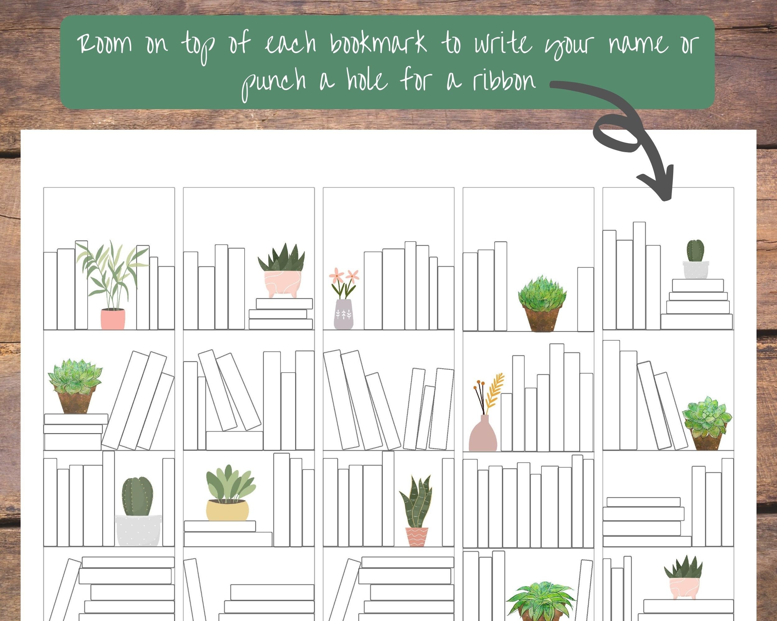 Book Tracker Bookmark Printable Reading Tracker Digital - Etsy