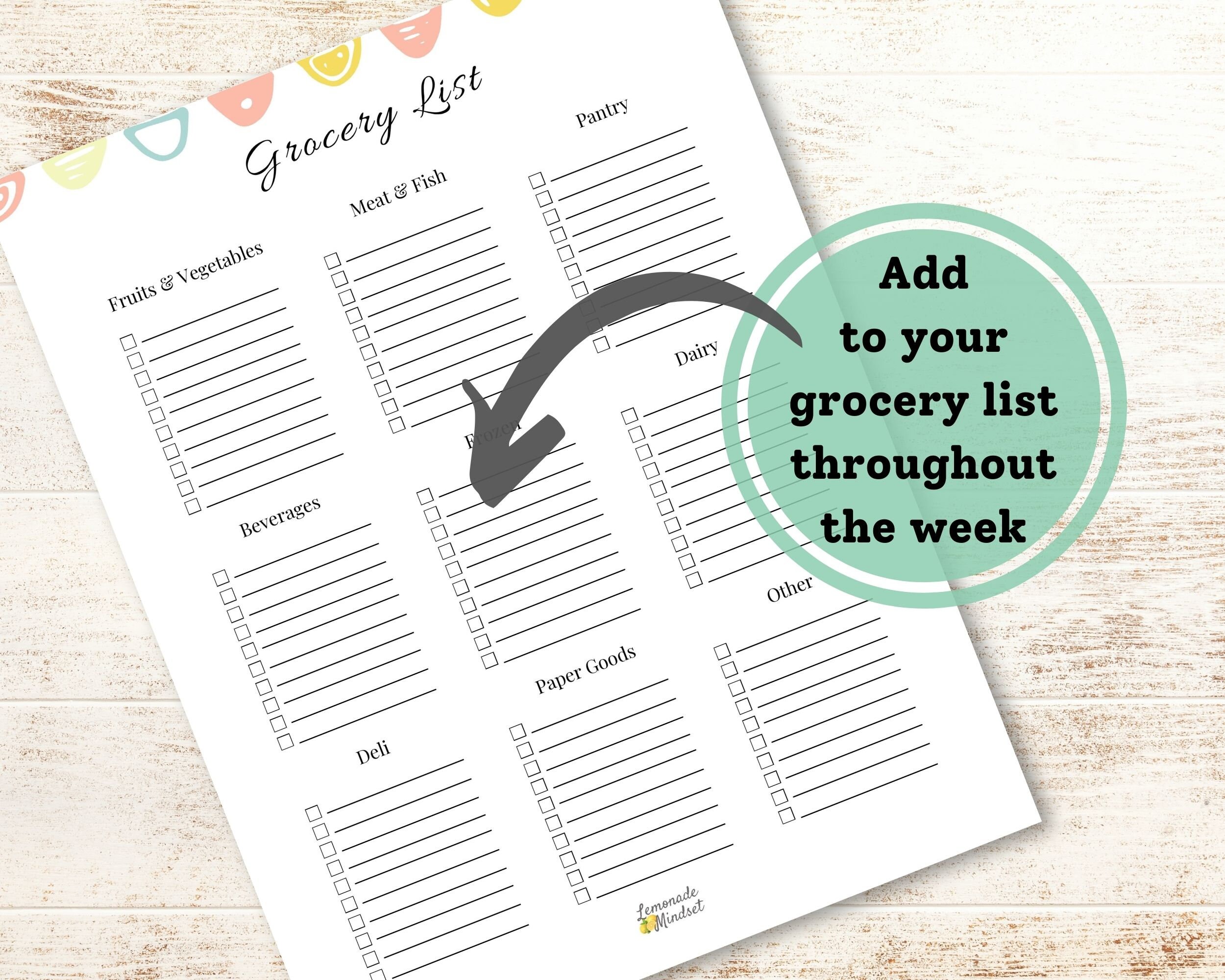 Meal Plan Template, Meal Plan Printable, Meal Prep Planner, Weekly Meal ...