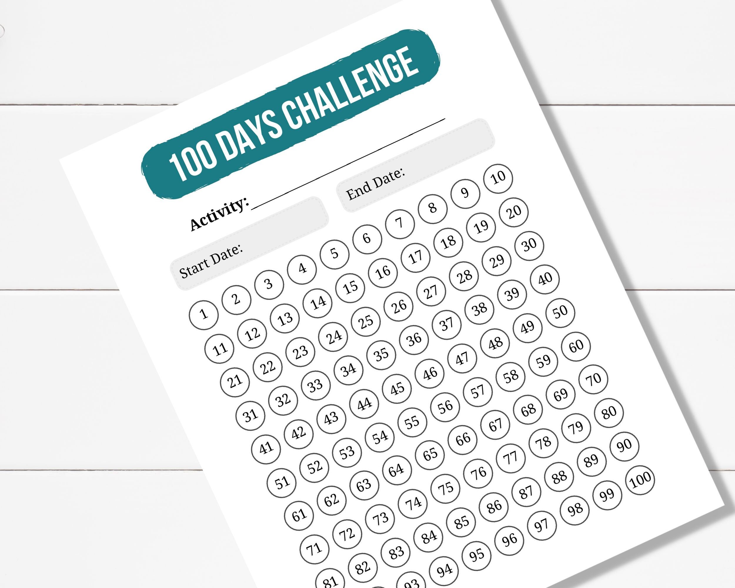 100 Days Challenge, No Spend Challenge, Money Saving Challenge, 10k in ...