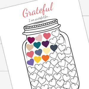 Gratitude Jar Printable, Gratitude Journal, Gratitude Challenge ...